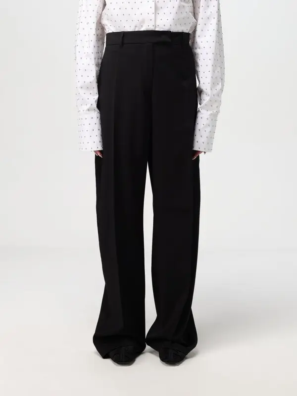 Sportmax Tailored Wide Leg Trousers - Black