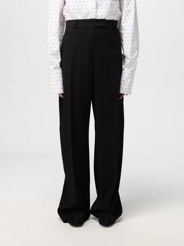 Sportmax Tailored Wide Leg Trousers - Black