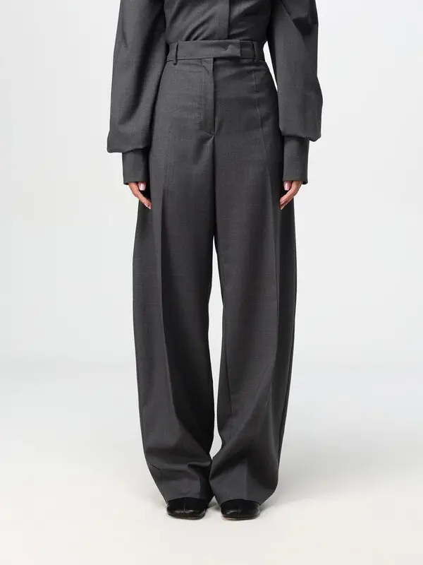 Sportmax Tailored Wide Leg Trousers - Grey
