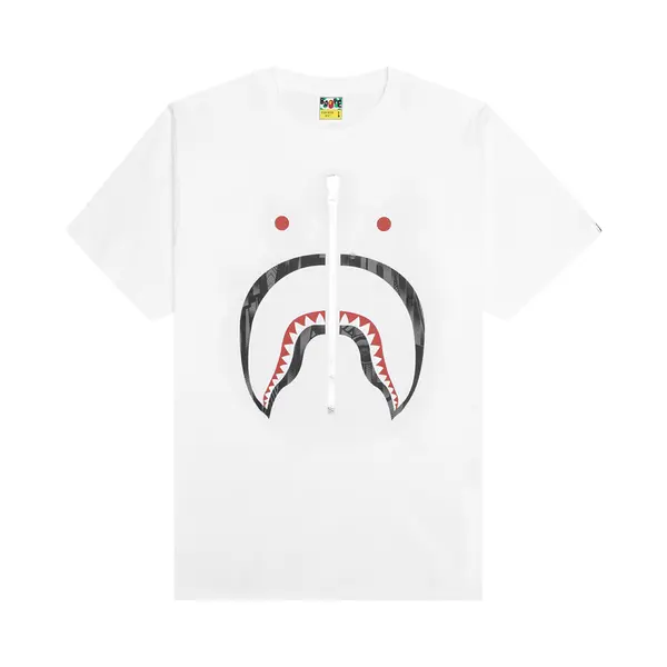 A BATHING APE Speed Racer Shark Tee - White