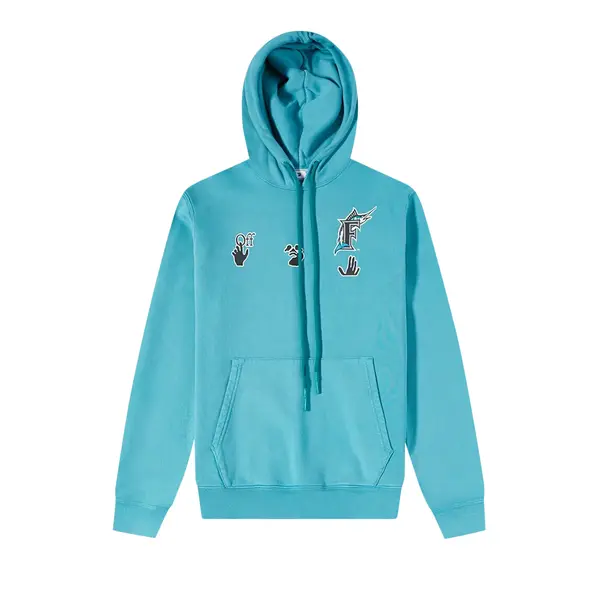 Off-White Mlb Miami Marlins Hoodie - Blue