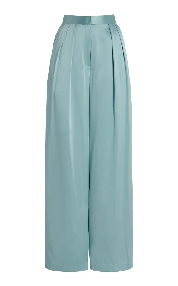 Adam Lippes Nils Silk-charmeuse Pants