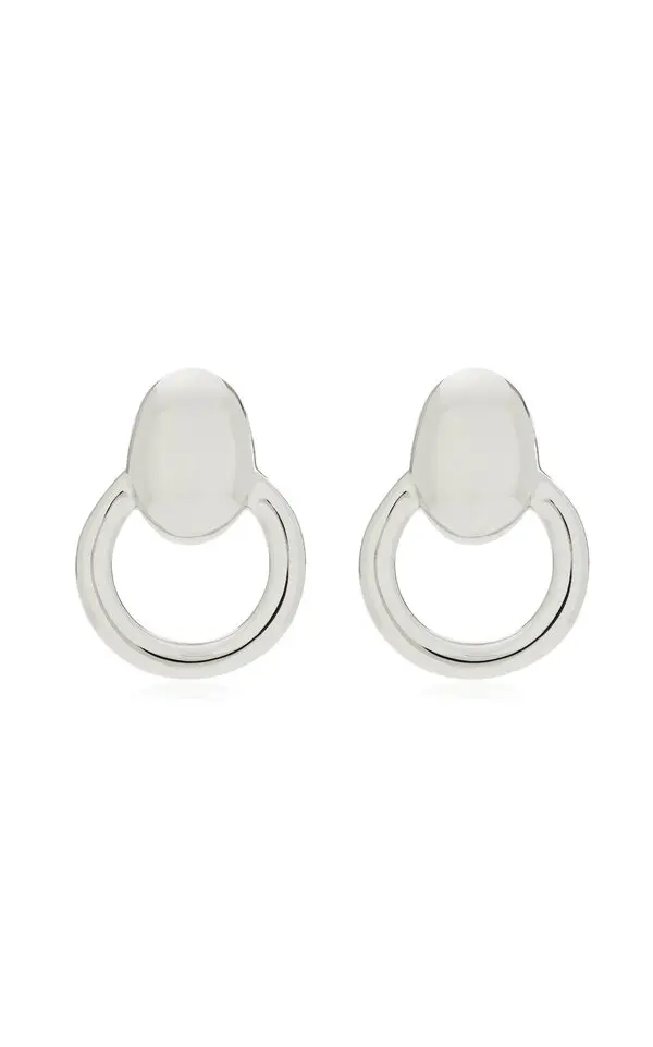 BEN-AMUN - Silver-Tone Clip-On Hoop Earrings