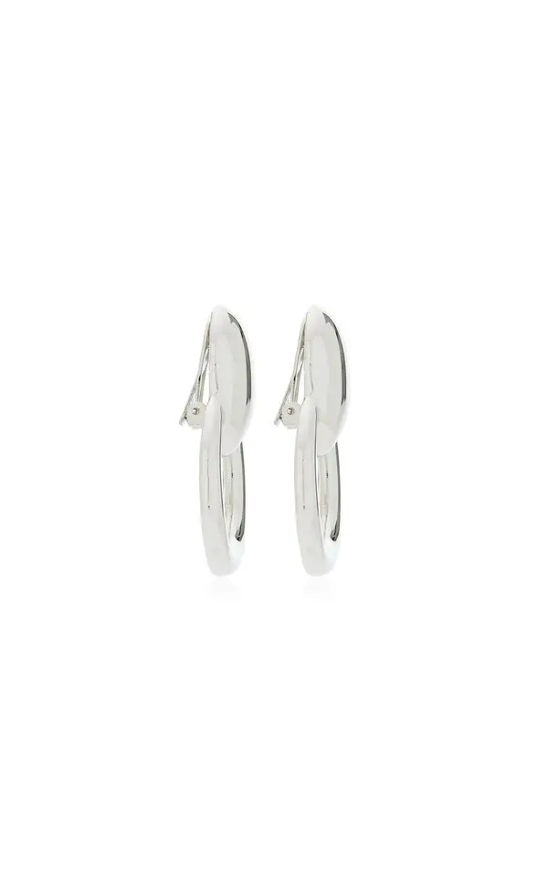 BEN-AMUN - Silver-Tone Clip-On Hoop Earrings