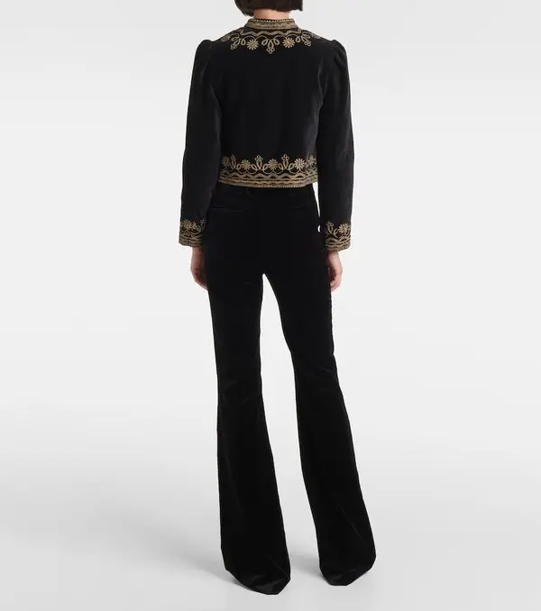 Rixo Embroidered Cotton Jacket