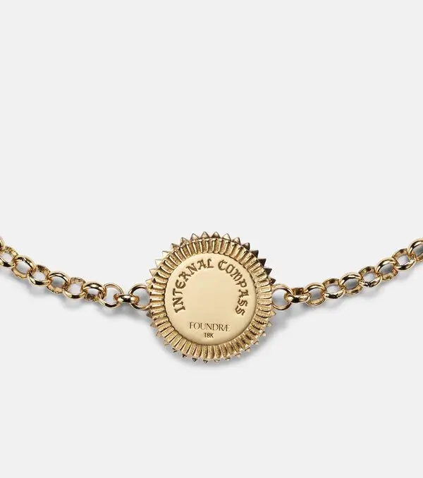 FOUNDRAE Internal Compass 18kt Bracelet With Diamond