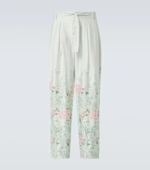 King & Tuckfield Grant Floral Wide-leg Pants