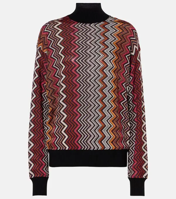 Missoni Zigzag Turtleneck Sweater - Multicoloured