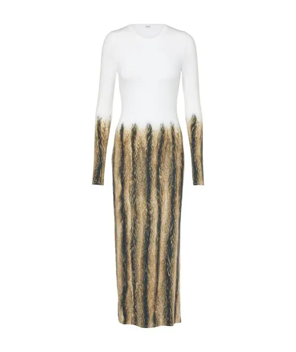 Loewe Exclusive Printed Midi Dress