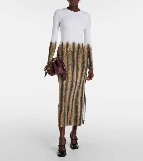 Loewe Exclusive Printed Midi Dress