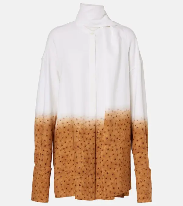 Loewe Printed Bow-detail Shirt
