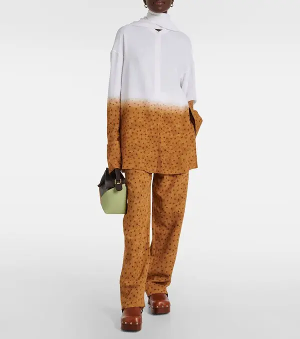 Loewe Printed Bow-detail Shirt