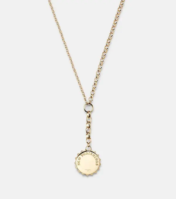 FOUNDRAE Internal Compass New Beginnings 18kt Diamond Pendant Necklace