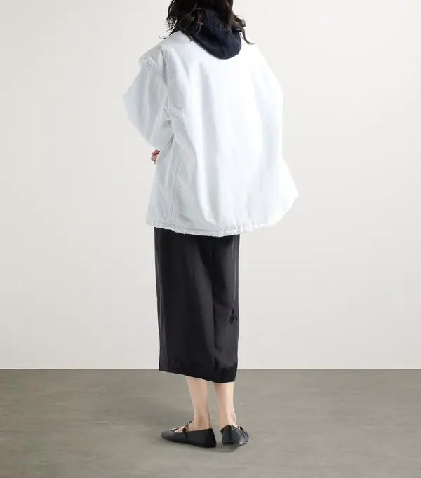 Prada Canvas Oversized Jacket - White