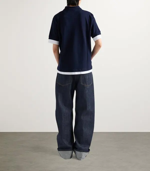 Prada Cotton Piqué Polo Shirt - Blue
