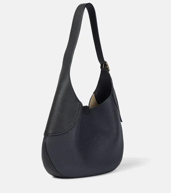 Loro Piana Bobbin Medium Leather Shoulder Bag - Blue