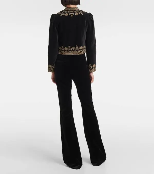 Rixo Embroidered Cotton Jacket