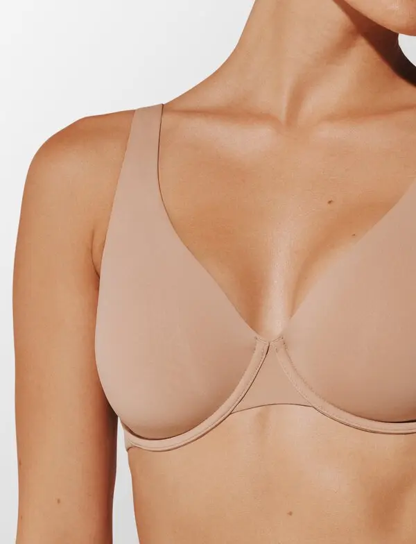 THIRDLOVE 24/7® Classic Second Skin Unlined Bra - Taupe