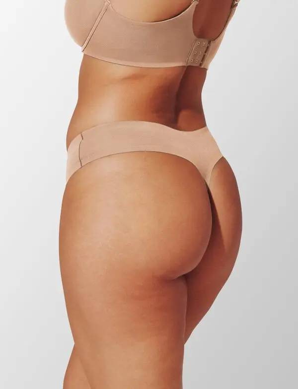 THIRDLOVE Comfortstretch Thong Panty - Taupe