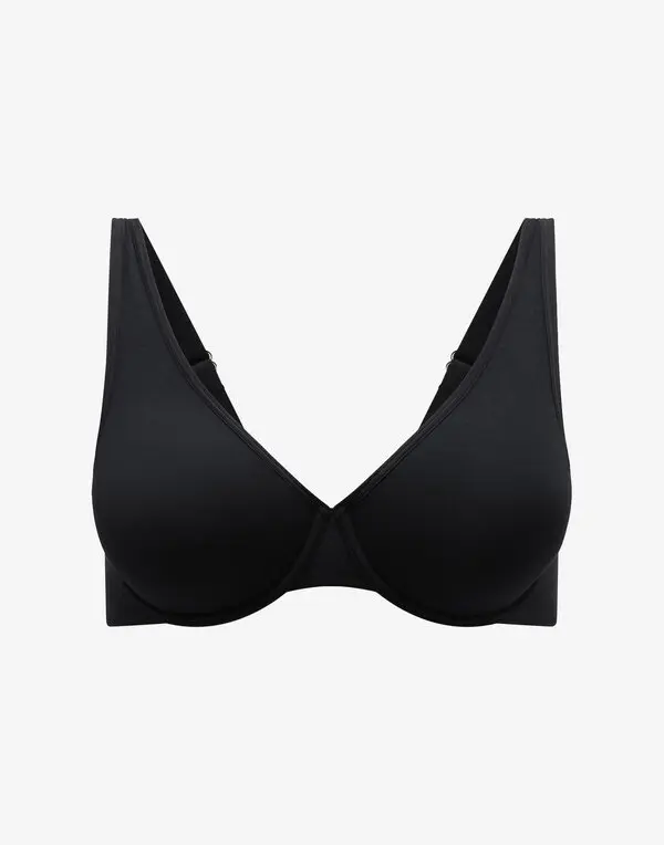 THIRDLOVE Organic Cloud Cotton Perfect Coverage Bra - Black