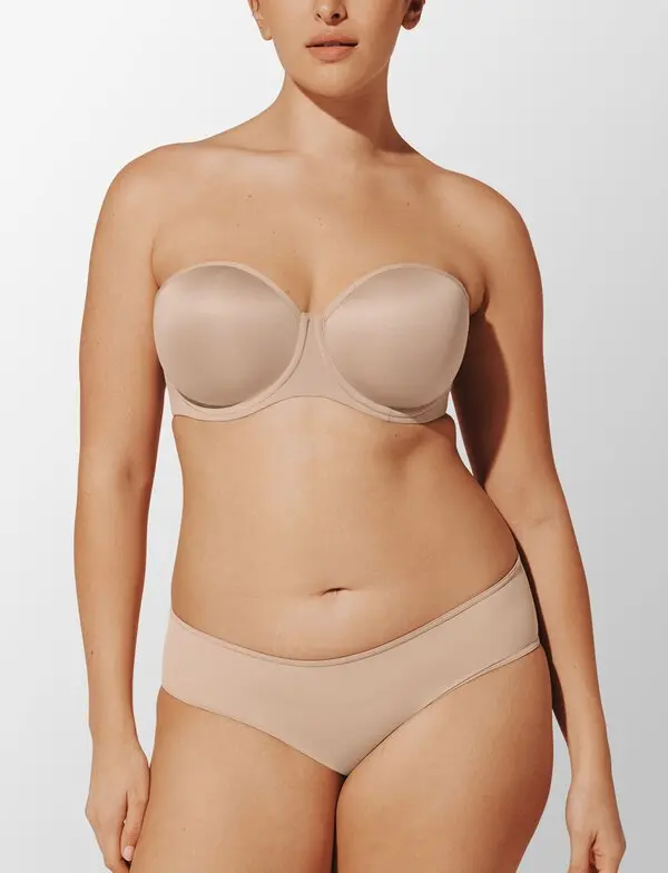 THIRDLOVE 24/7® Classic Strapless Bra - Taupe