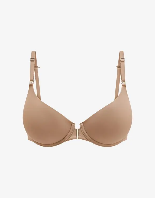 THIRDLOVE Comfortstretch Front Close T-shirt Bra - Taupe