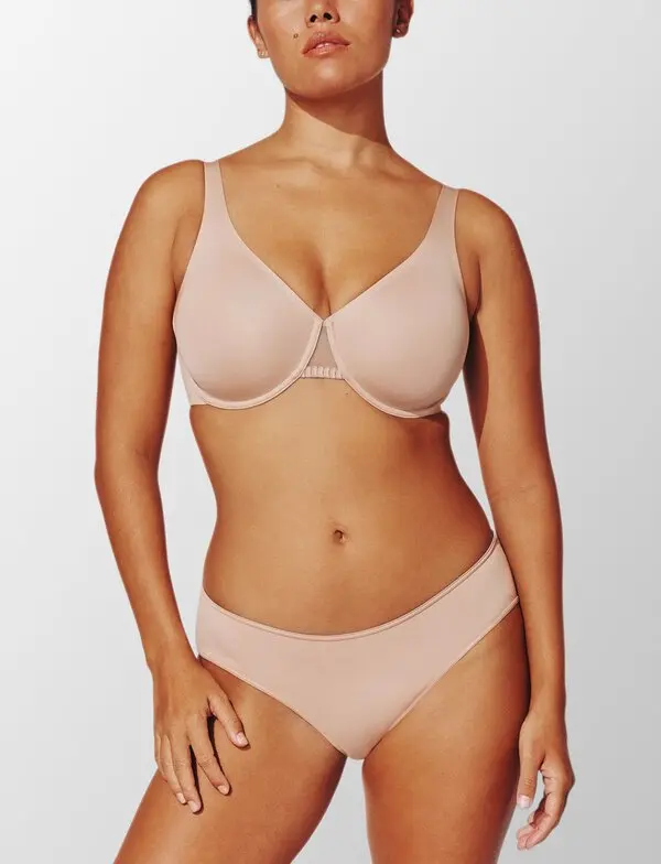 THIRDLOVE 24/7® Classic Unlined Minimizer Bra - Taupe