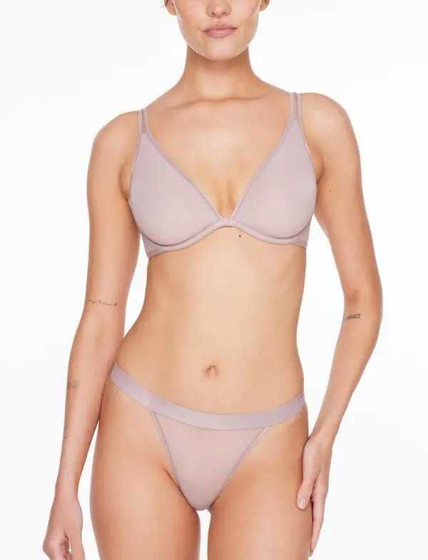 THIRDLOVE Bare Mesh Plunge Bra - Atmosphere