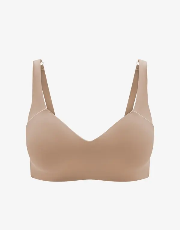 THIRDLOVE Comfortstretch Smoothing Wireless Bra - Taupe