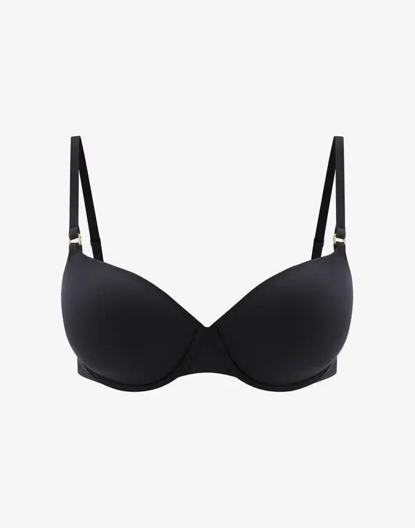 THIRDLOVE Swim Demi Cup Bikini Top Bra - Black