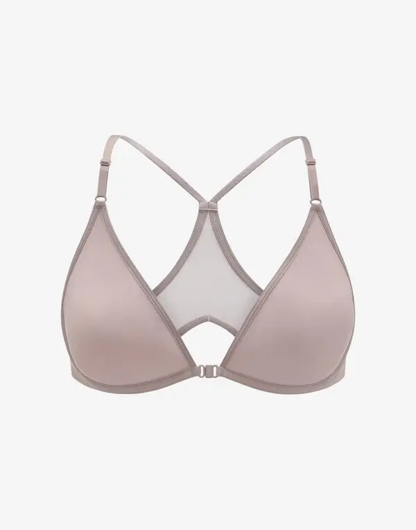 THIRDLOVE Bare Mesh Front Close Racerback Bra - Atmosphere