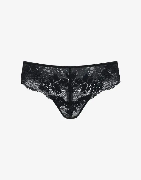 THIRDLOVE All Day Lace Thong Panty - Black