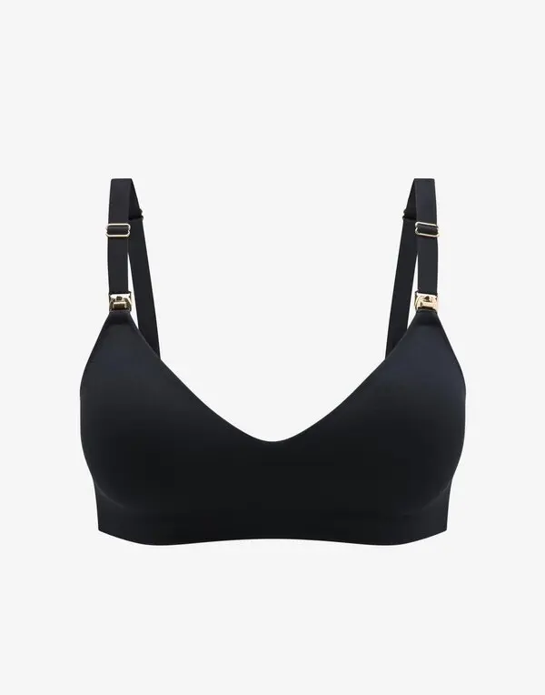THIRDLOVE Organic Cloud Cotton Wireless Nursing Bra - Black