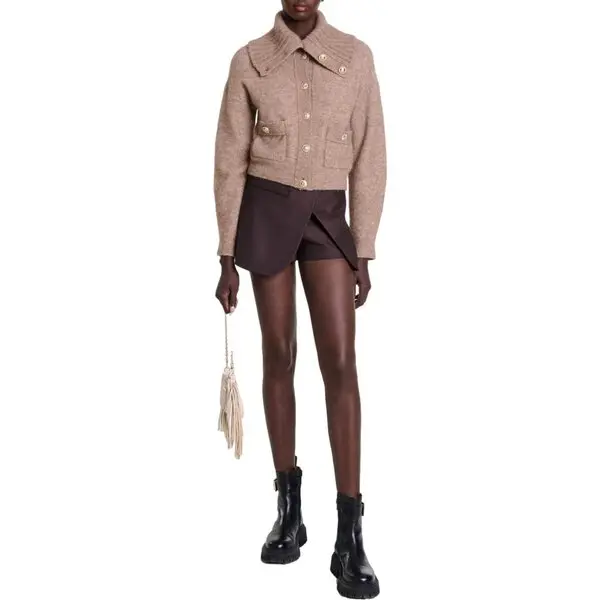Maje Wool-blend Cardigan