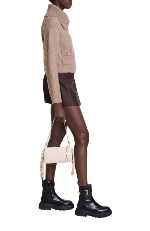 Maje Wool-blend Cardigan