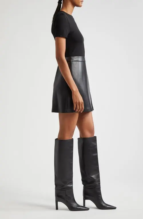 Alice + Olivia Chara Mixed Media Minidress