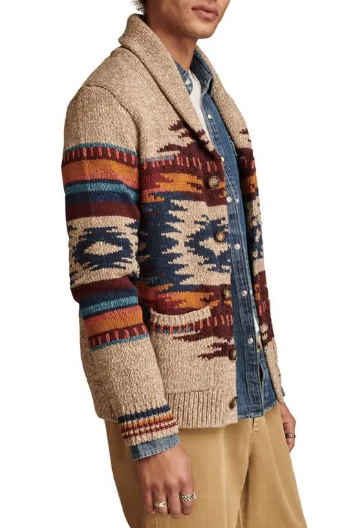 Lucky Brand Southwest Shawl Collar Cardigan