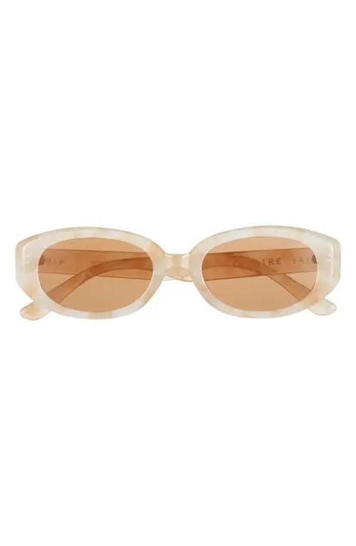 AIRE Affinity Oval Sunglasses - Sand/brown