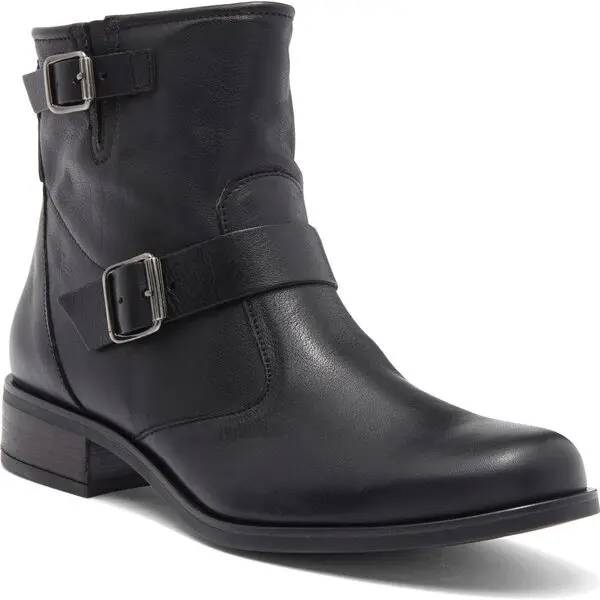 Paul Green Wyatt Ankle Boots - Black Washed Leather