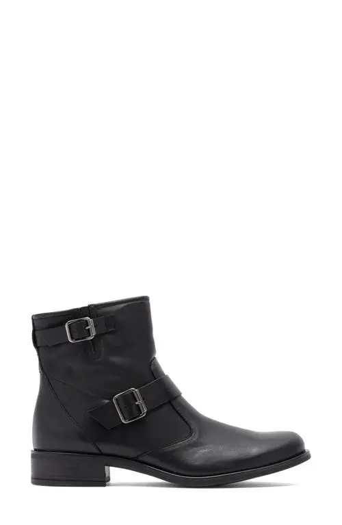 Paul Green Wyatt Ankle Boots - Black Washed Leather
