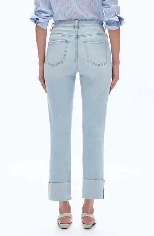 BAYEAS High-rise Straight Leg Jeans - Light Blue