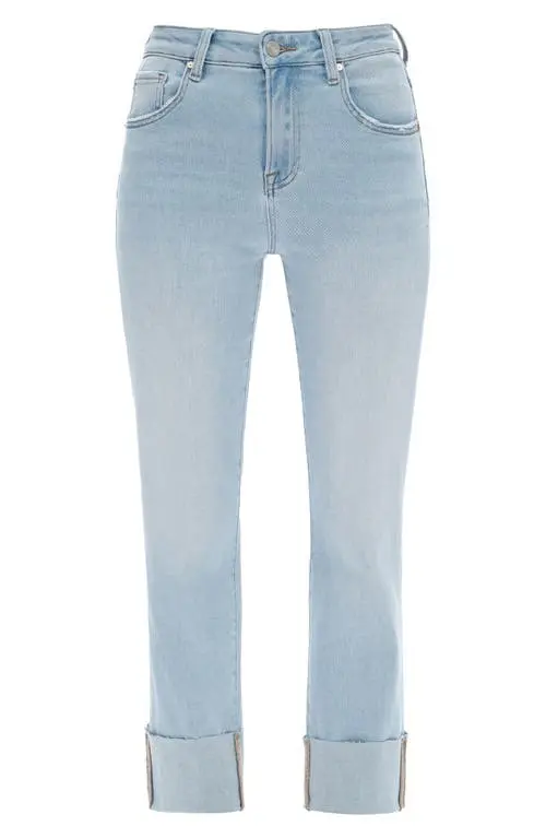 BAYEAS High-rise Straight Leg Jeans - Light Blue
