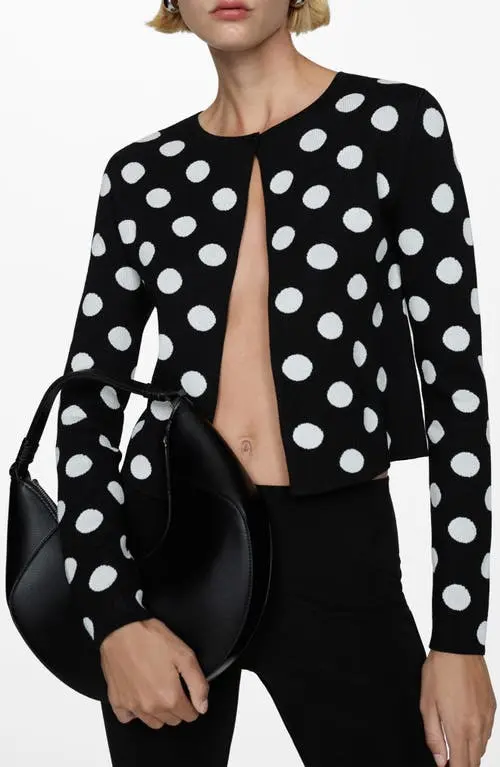 Mango Polka Dot Cardigan