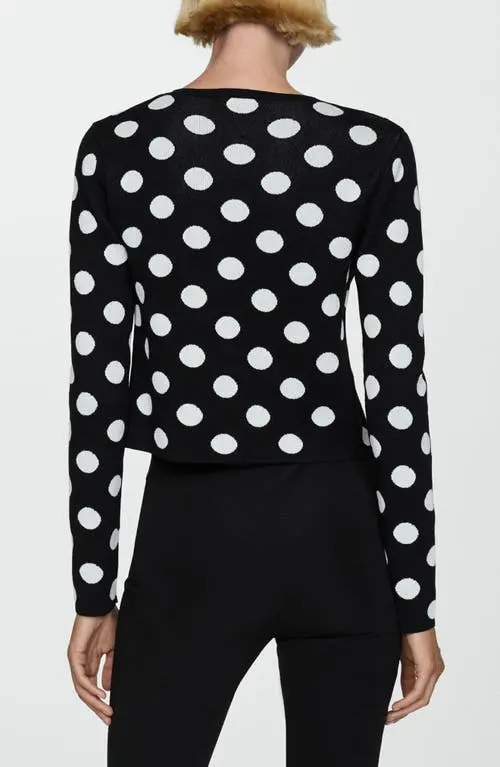 Mango Polka Dot Cardigan