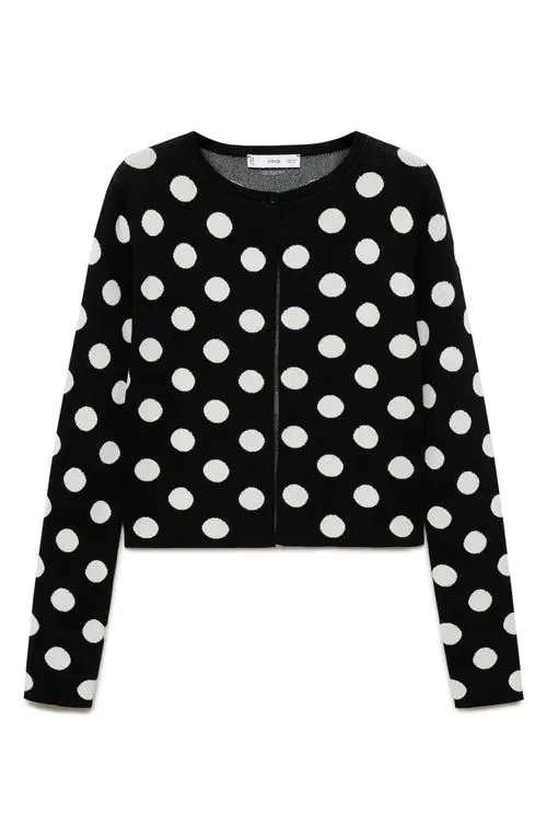 Mango Polka Dot Cardigan