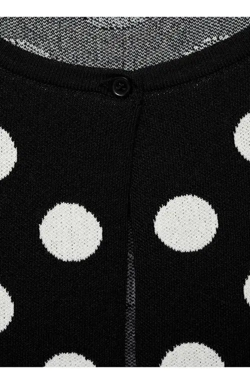 Mango Polka Dot Cardigan