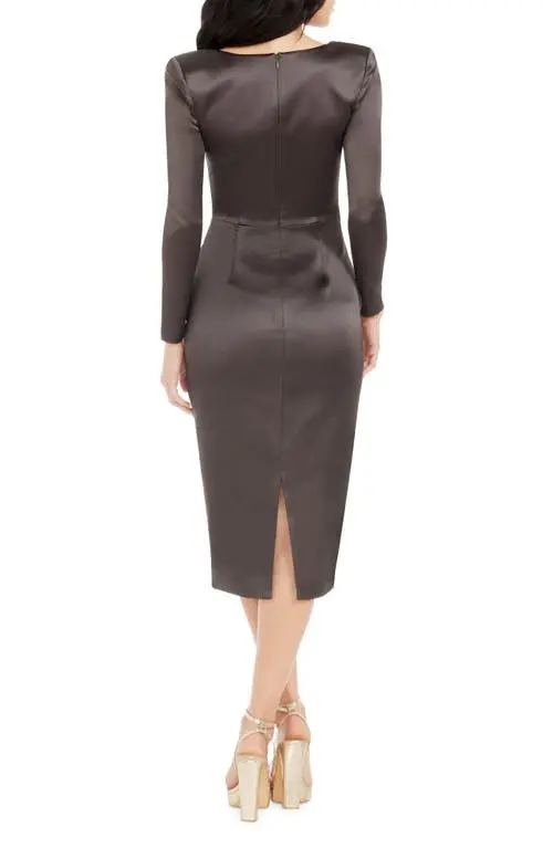 Dress The Population Pamela Long Sleeve Cocktail Dress
