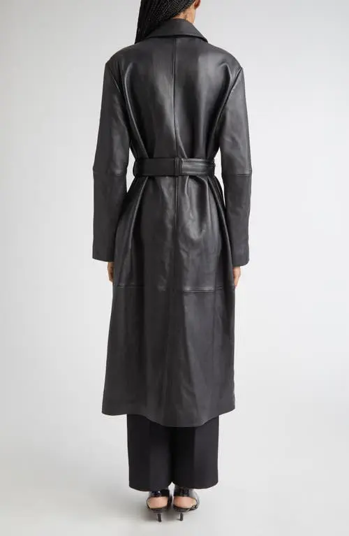 TOTEME Oversized Belted Leather Coat