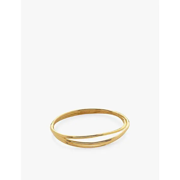 Monica Vinader Nura Wrap Bangle - Yellow Gold