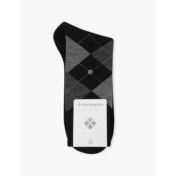 BURLINGTON Edinburgh Cotton-blend Socks - Black